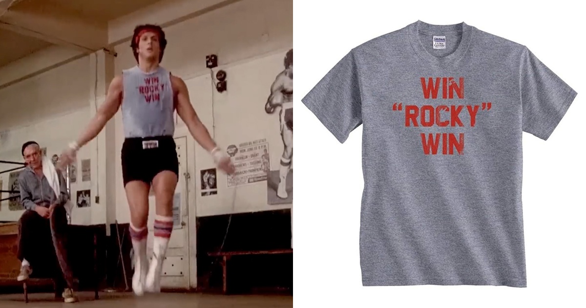 Win Rocky Win T-shirt Sylvester Stallone in Rocky II